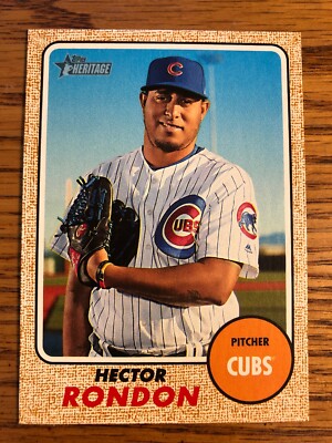 Hector Rondon 2017 Topps Heritage High Number HN Cubs Card #580 *2064 ...