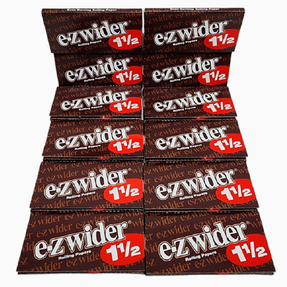 12 x Packs E-Z Wider 1 1/2 (1.5) 24 Papers Per Pack 100% Authentic Free ...