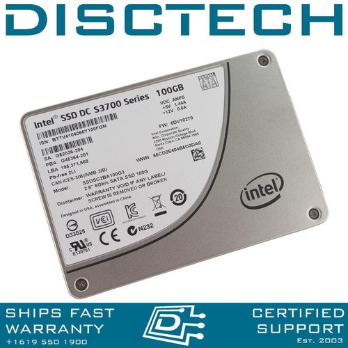 100GB SATA SSD Intel SSDSC2BA100G301 2.5" 6Gbps MLC | eBay