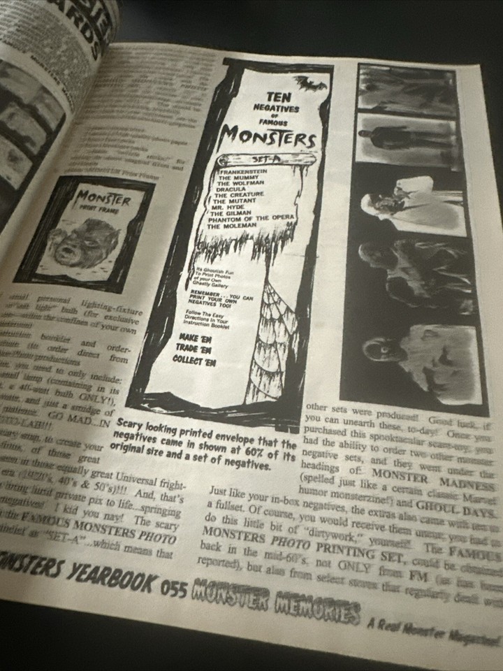 Scary Monsters Memories 2007 Year Book No.15 Horror Monsters Movies | eBay