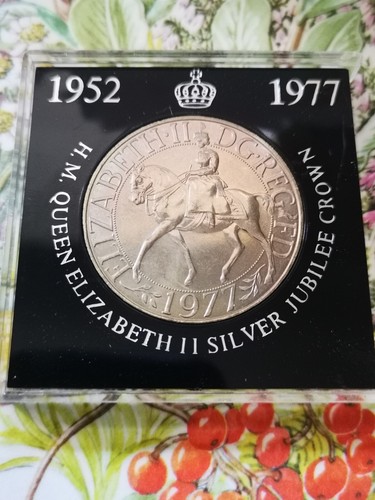 (DG.REG FD) 1977 Queen Elizabeth II Silver Jubilee Commemorative Crown ...