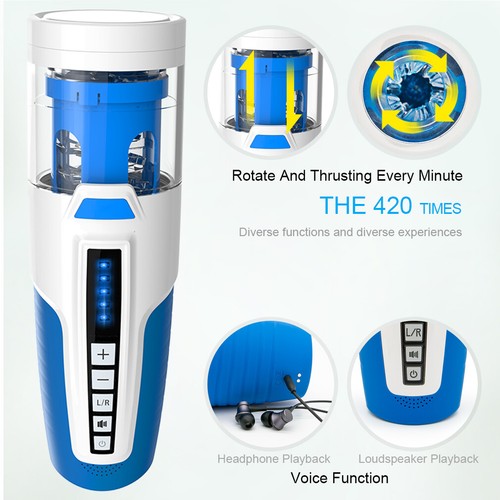 Automatic Male Masturbaters Electric Rotating Thrusting Telescopic ...