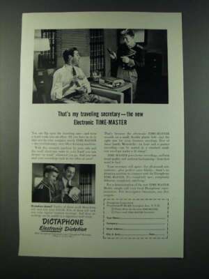 1949 Dictaphone Time-Master Dictating Machine Ad - My Traveling ...