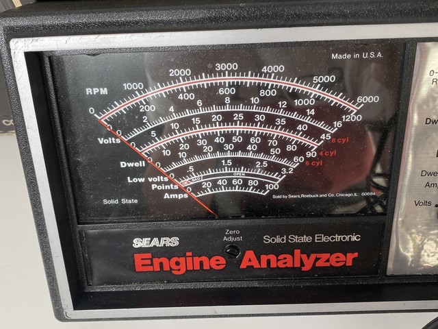 Vintage Sears Craftsman Engine Analyzer 282163 With Manual 161.216300 for sale online | eBay