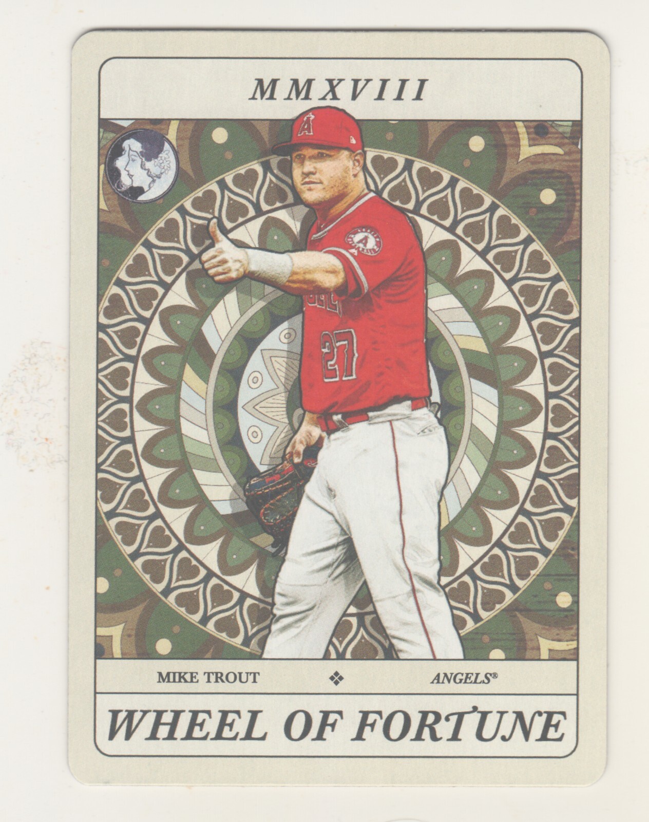 2018 Topps Gypsy Queen TAROT OF THE DIAMOND TOD-22 MIKE TROUT Los ...