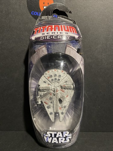 Hasbro Star Wars Titanium Series Die-Cast Battle Ravaged Millennium ...