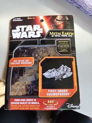 Star Wars First Order Snowspeeder Fascinations Metal Earth 3D Metal ...