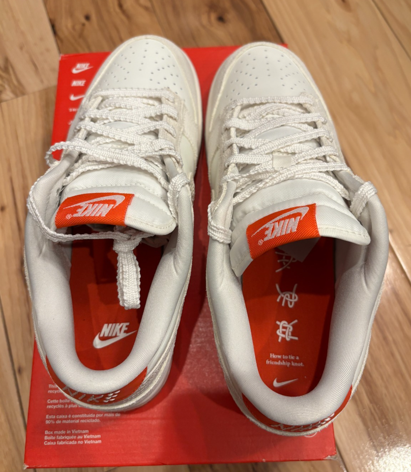 Nike Women's Dunk Low Sail Pale Ivory Picante Red HV5231 133 Size 9.5 ...