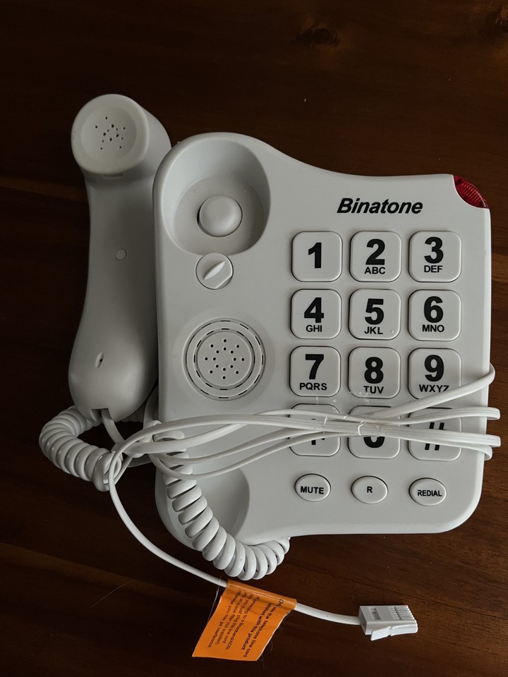 Binatone 110 Touch Tone Big Buttons Corded Telephone Landline Loud Tone ...