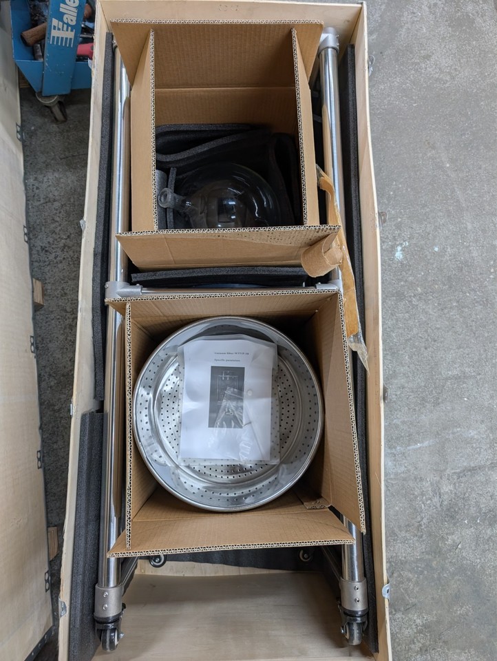 10L Vacuum Buchner Funnel Glass Vacuum Filter Stainless Steel Funnel ...