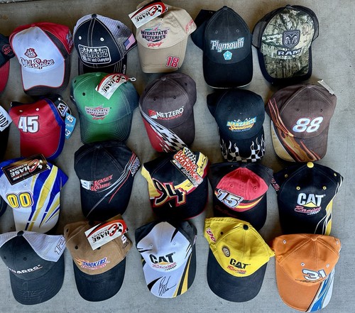 Vintage 33 Piece Hat Lot Bundle Racing Nascar 90s 2000s | eBay