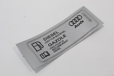 Audi Q5 8R Fuel Filler Flap Sticker Diesel New 8K0010508Q | eBay
