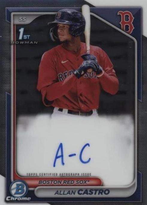 2024 Bowman - Chrome Prospect Autographs Allan Castro #CPA-ACA (AU, RC ...