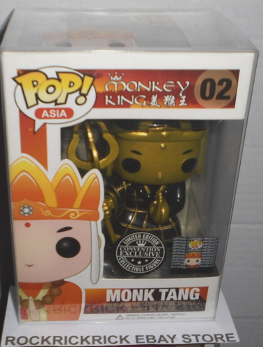 FUNKO POP ASIA MONKEY KING MONK TANG 02 LIMITED EDITION RARE WITH ...