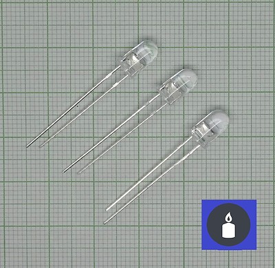 10 X Blau Flacker LED, 5mm, Flackerlicht, TV-Simulation... E182 | eBay