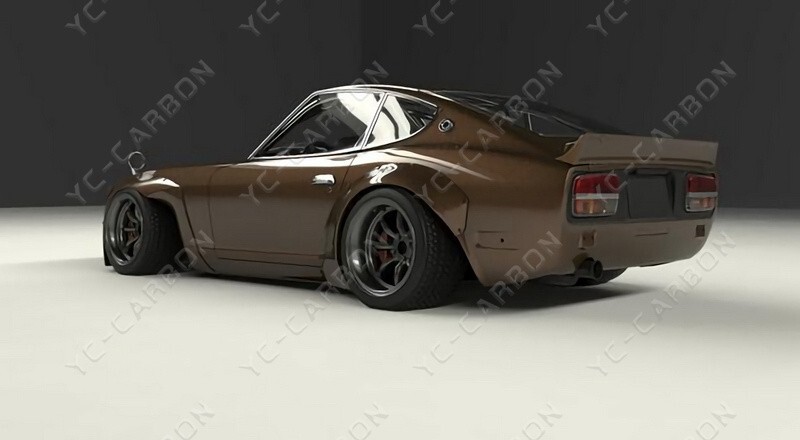 FRP RB Body Kit Beam Lip Fender Flare Wing for 1970-78 Datsun 240Z 260Z ...