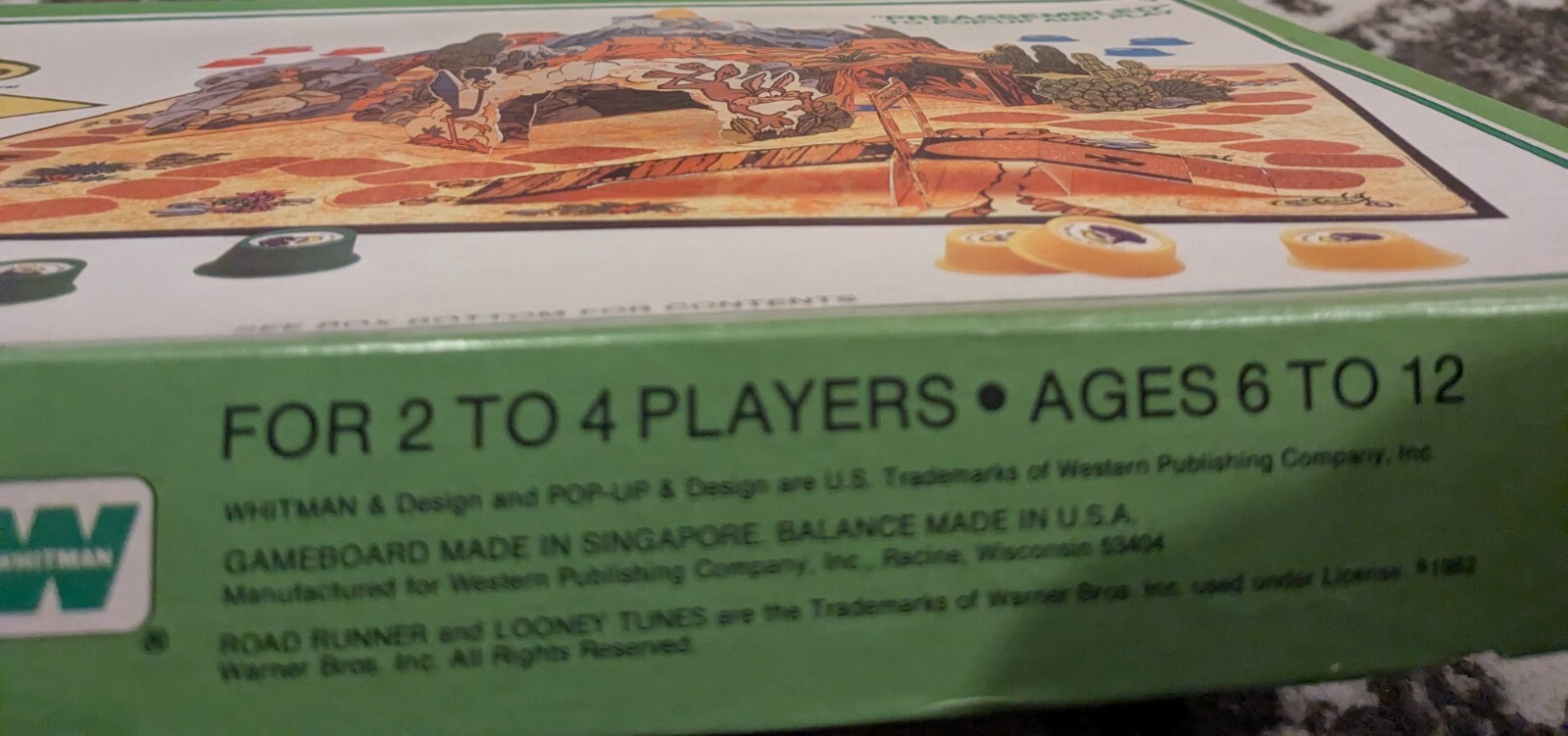 1982 Beep Beep The Road Runner Pop-Up Board Game & Wile E Coyote UNUSED ...