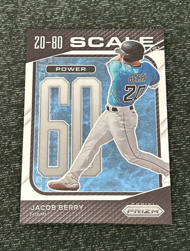 2023 Panini Prizm Jacob Berry 20-80 Scale Insert #SC2 Miami Marlins | eBay