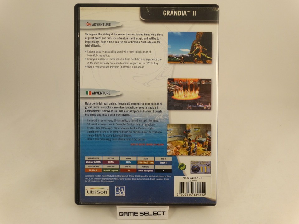 Grandia Ii Pc Computer Cd-Rom Edition - Ubisoft Exclusive Original | eBay