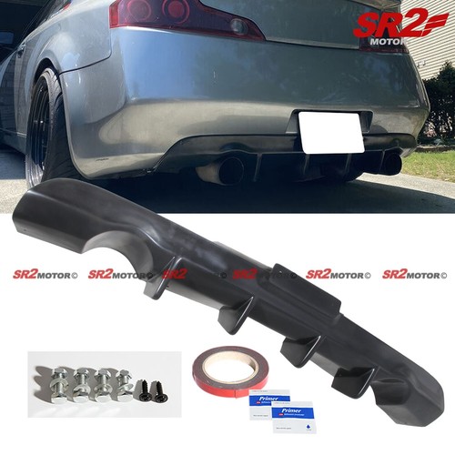 For 2003-2007 Infiniti G35 Coupe Shark Fin Rear PU Lip Bumper Diffuser ...