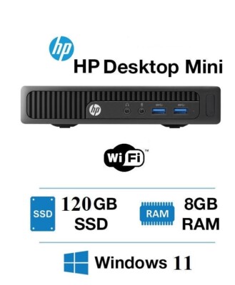 HP MINI MICRO PC COMPUTER CORE i3 8GB RAM 120GB SSD WIN 11 Wi-Fi | eBay UK