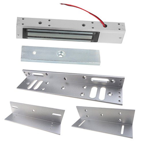 Electromagnetic EM Lock Z L Bracket Frame 600lb Holding Force Mount ...