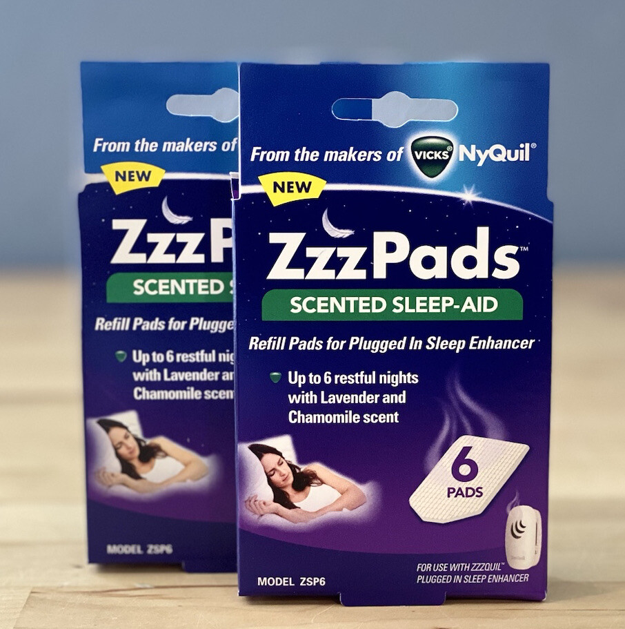 (2) Vicks NyQuil Zzz Pads Lavender & Chamomile Scented Sleep-Aid Refill ...