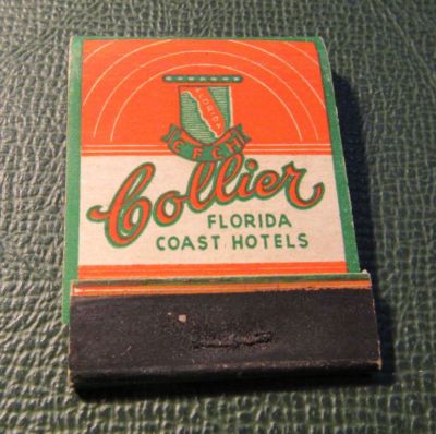 Matchbook - Collier Hotels Florida FL CHAIN nearly full | eBay