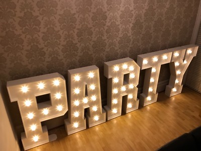 4ft Giant Light Up Party Letters To Hire | eBay UK