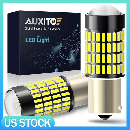 2PCS 1156 LED Bulb White 1:1 Size 7506 BA15S 1141 For Reverse Backup ...