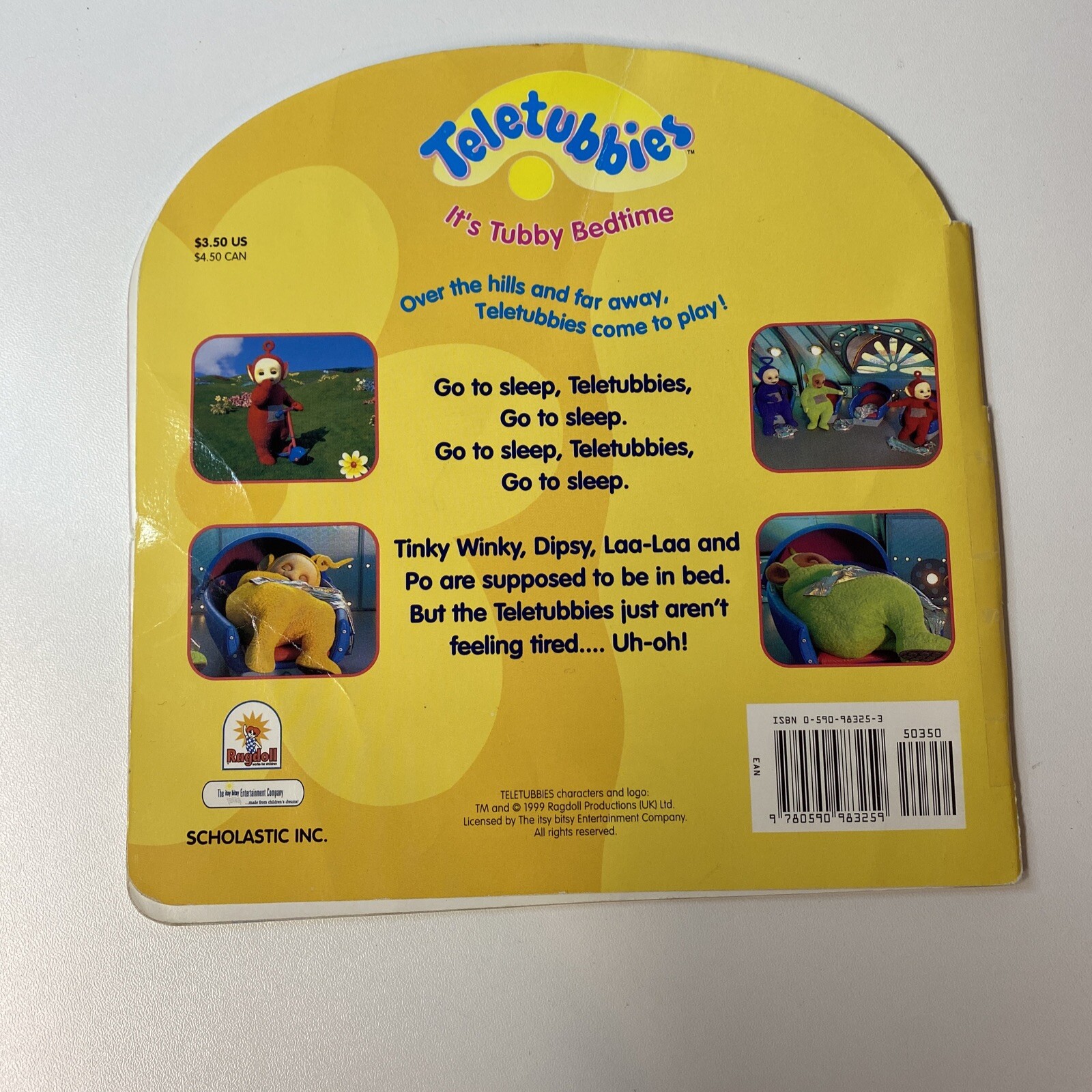 Teletubbies It’s Tubby Bedtime Paperback Book 1999 Scholastic ...