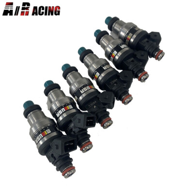 6Pcs Universal Injectors 440cc x 6 350Z 370Z 300ZX 3000GT Eclipse GT V6 ...