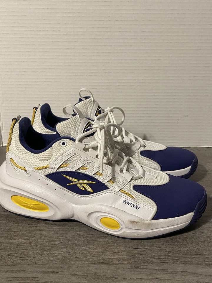 Reebok Solution Mid White Purple Gold Iverson Size 9 Style GW4377 | eBay