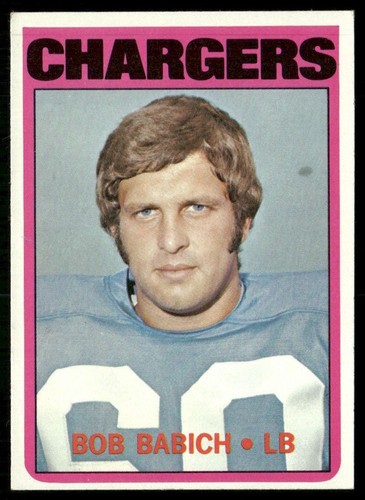 1972 Topps Bob Babich RC San Diego Chargers #89 *B* | eBay
