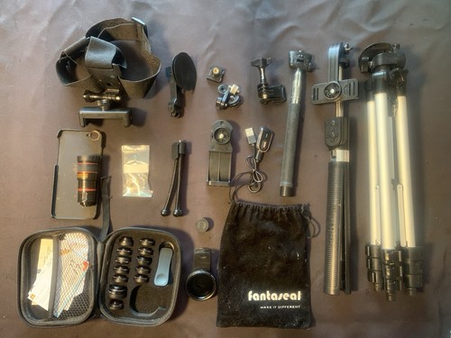 Mixed Lot If Camera iPhone Film Equipment Lenses Tripods Selfie Stick ...