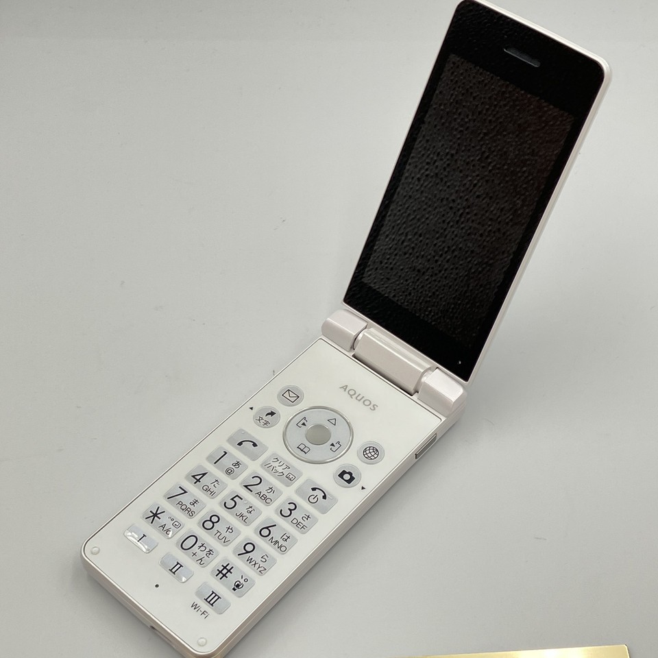 【TOP MINT】 SHARP AQUOS Keitai 4 A205SH A206SH Android Flip Phone White ...