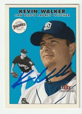 Kevin Walker Signed 2000 Fleer Tradition Update Card Auto Padres ...