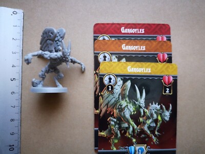 GARGOYLE LEADER MINIATURE+ENGLISH CARD /MASSIVE DARKNESS 2 HELLSCAPE ...
