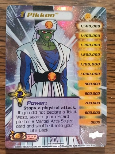 Pikkon Foil 2002 Dragonball Z NICE Score DBZ | eBay