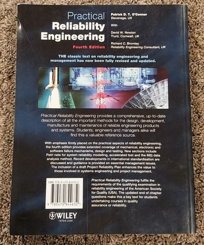 Practical Reliability Engineering by Patrick D. T. O'Connor (2002 ...