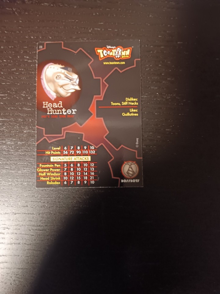 Disney Toontown Online Trading Card Series 3 - The Cogs: Head Hunter | eBay