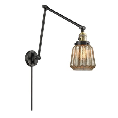Innovations FR Chatham 1 Light LED Swing Arm, BAB/Brass/Merc - 238-BAB ...