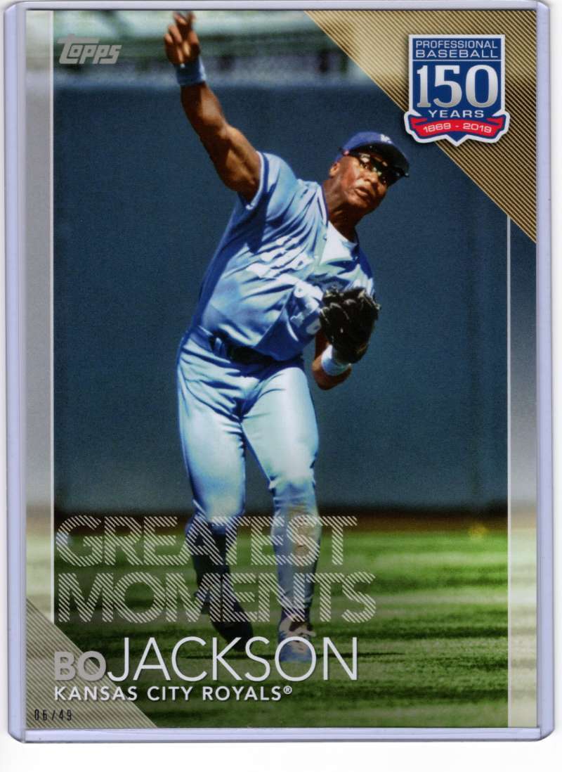 Bo Jackson 2019 Topps Update 150 Years of Professional Baseball 5x7 ...