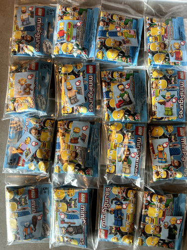 LEGO 71005 THE SIMPSONS Minifigures Complete Set of 16 SEALED Minifigs ...