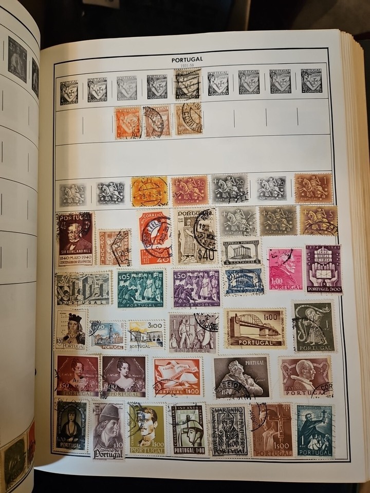 Over 1000 Stamps Standard World Harris Stamp Album Collection 8E46 | eBay
