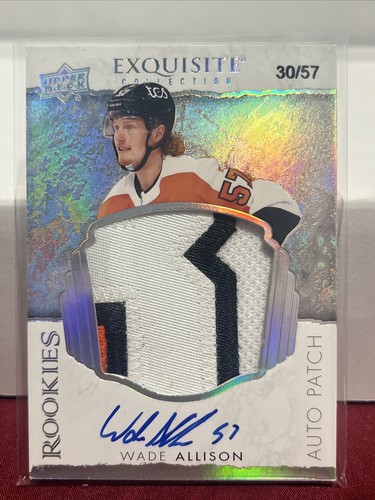 Wade Allison 2021-22 UD The Cup Hockey Exquisite Rookie Patch Auto 30/ ...