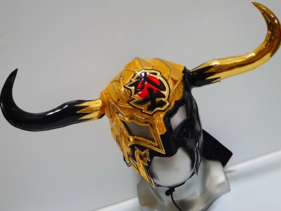 BUSHI HORNS MASK WRESTLING MASK LUCHADOR COSTUME WRESTLER LUCHA LIBRE ...