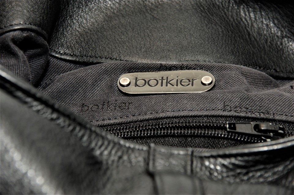 Botkier Black Leather Handbag Purse with Dust Bag RARE Vintage | eBay