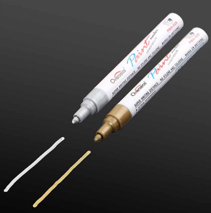 Metal color paint pen white marker pen tire pen DIY hand account pen ...