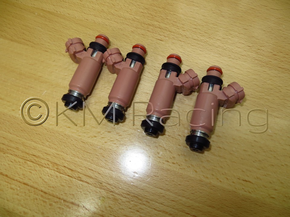 4x New STI Pink 565cc Fuel Injectors 195500-3910 for Subaru | eBay